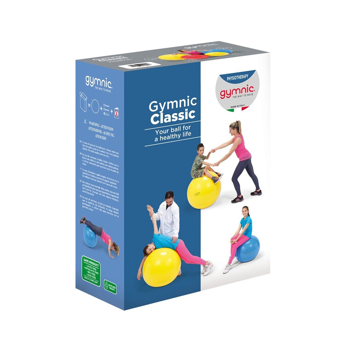 Palla per fitness e attività ginnica generica | Diametro 65 cm